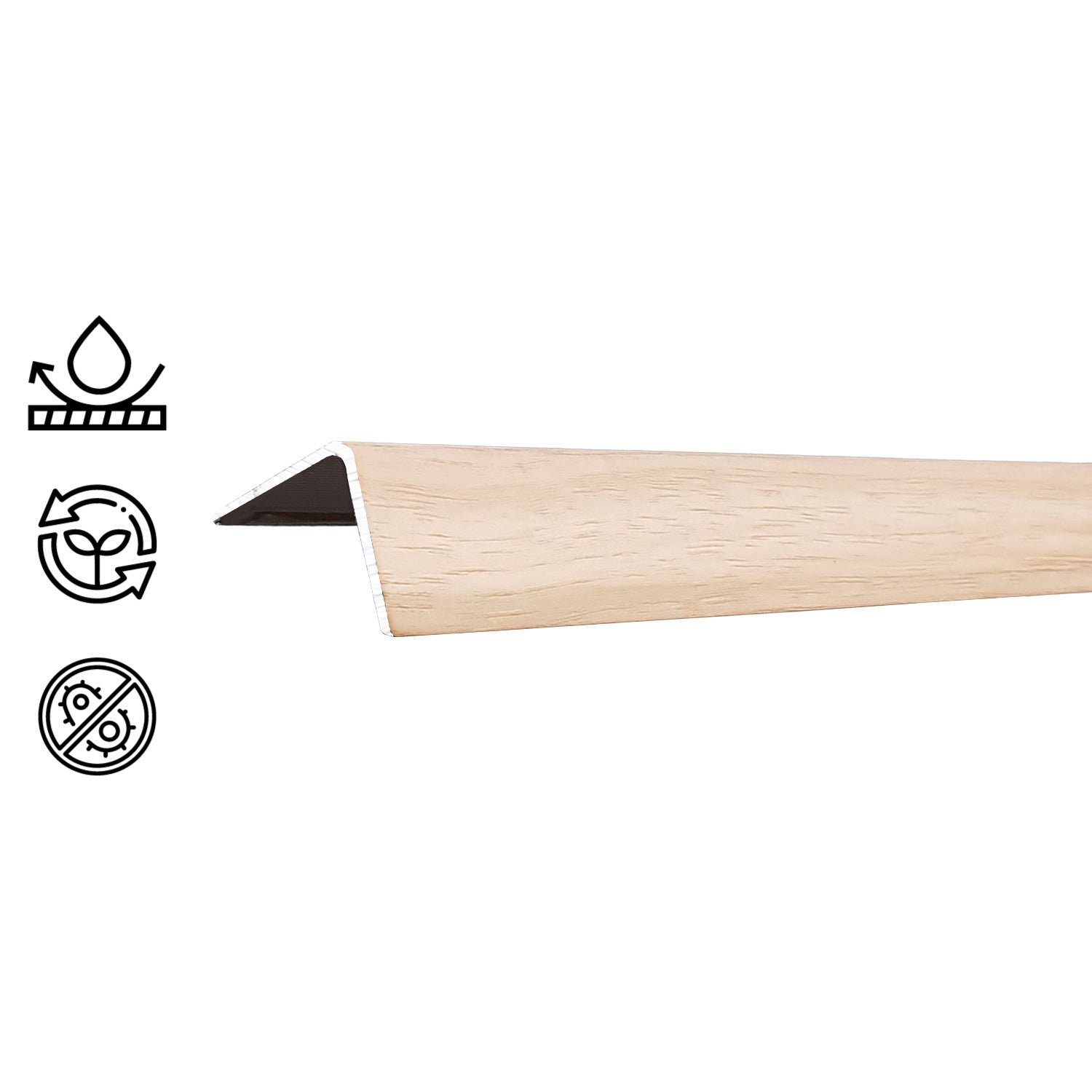 Perfil Angulo Terminación Wall Panel 30mm X 2,9mt Café Claro – Hoga